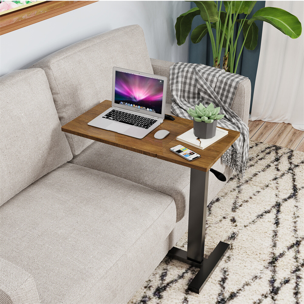 Height Adjustable Overbed Bedside Desk Movable Sofa Laptop Table ...