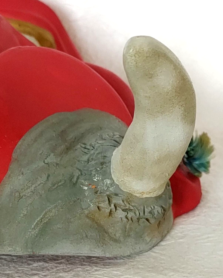 Japanese Hannya Noh Mask Demon Devil Red Pottery Length 22.5cm 8.85 ...