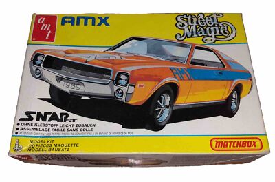 New In Open Box AMT Matchbox AMX Street Magic Model Car Kit Snap Fit PK ...