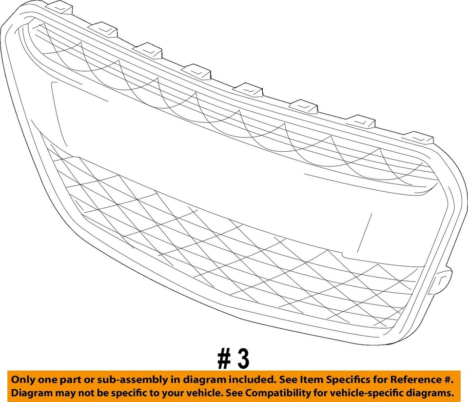 GM OEM 16-18 Spark Front Bumper Grille Grille Components-Lower Grille ...