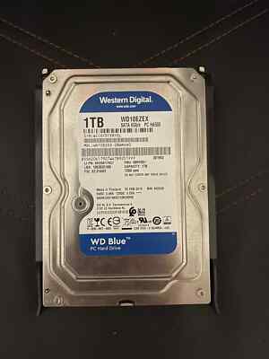 Western Digital Blue WD10EZEX-60WN4A0 3.5in 1TB 7200 RPM SATA 6 Gb/s 64 ...