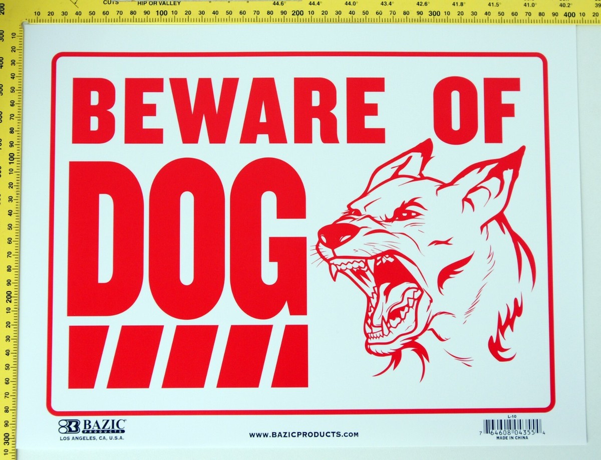 Warning Guard Dog Sign