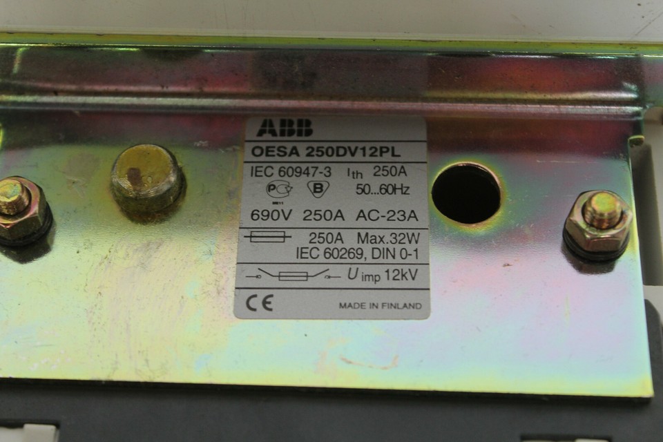 ABB OESA250DV12PL 250A Main switch | eBay