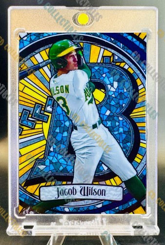 Jacob Wilson RC ROOKIE STAINED GLASS CARD SSP BOWMAN CHROME A’S MINT ...