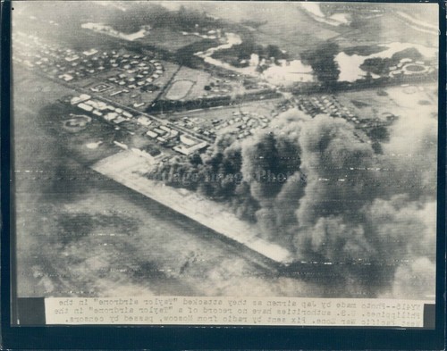 1942 WW2 Taylor Bombing Smoke Fire Aerial View Destruction Vintage ...