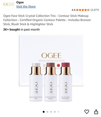 Ogee Face Stick Golden Contour Collection: Amber, Topaz , & Carnelian ...