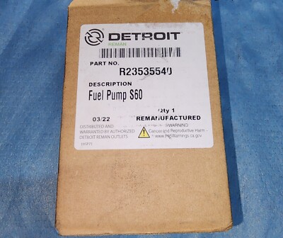 Genuine DETROIT Reman Fuel Pump 23535190 23539207 R23535540 12.7L & 14 ...
