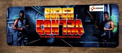 Super Contra Arcade Video Game 4x12 Metal Wall Sign Poster | eBay