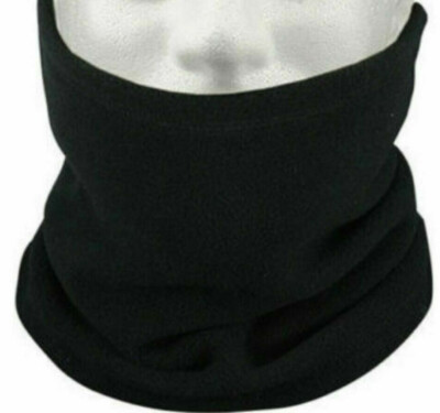 3x Snood neck warmer face mask fleece snoods one size unisex adults ...