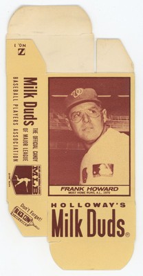 1971 Milk Dud Complete Box 1.1 Frank Howard VG-Ex/Ex 695195 | eBay