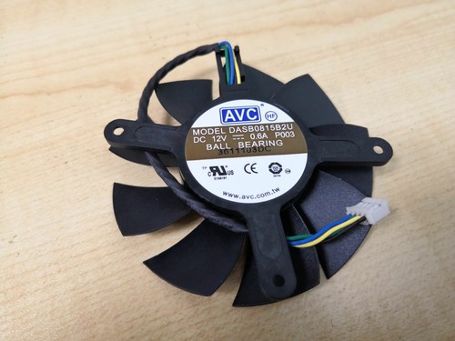 75mm Fan EVGA ZOTAC GTX 560 570Ti Video Card AVC DASB0815B2U | eBay