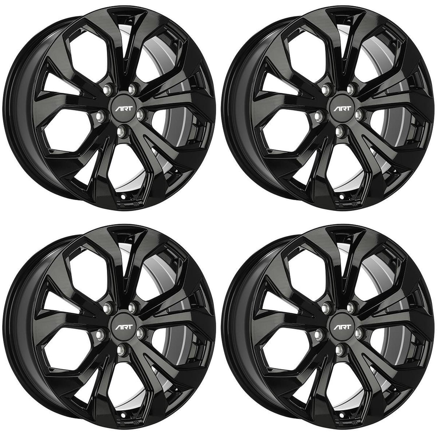 Set of 4 18in Black Alloy Wheel Rims for Acura ILX, OE2M6A7 5x114.3 ...