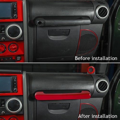 Red Co-pilot Dashboard Grab Handle Cover Trim For 2007-2010 Jeep ...
