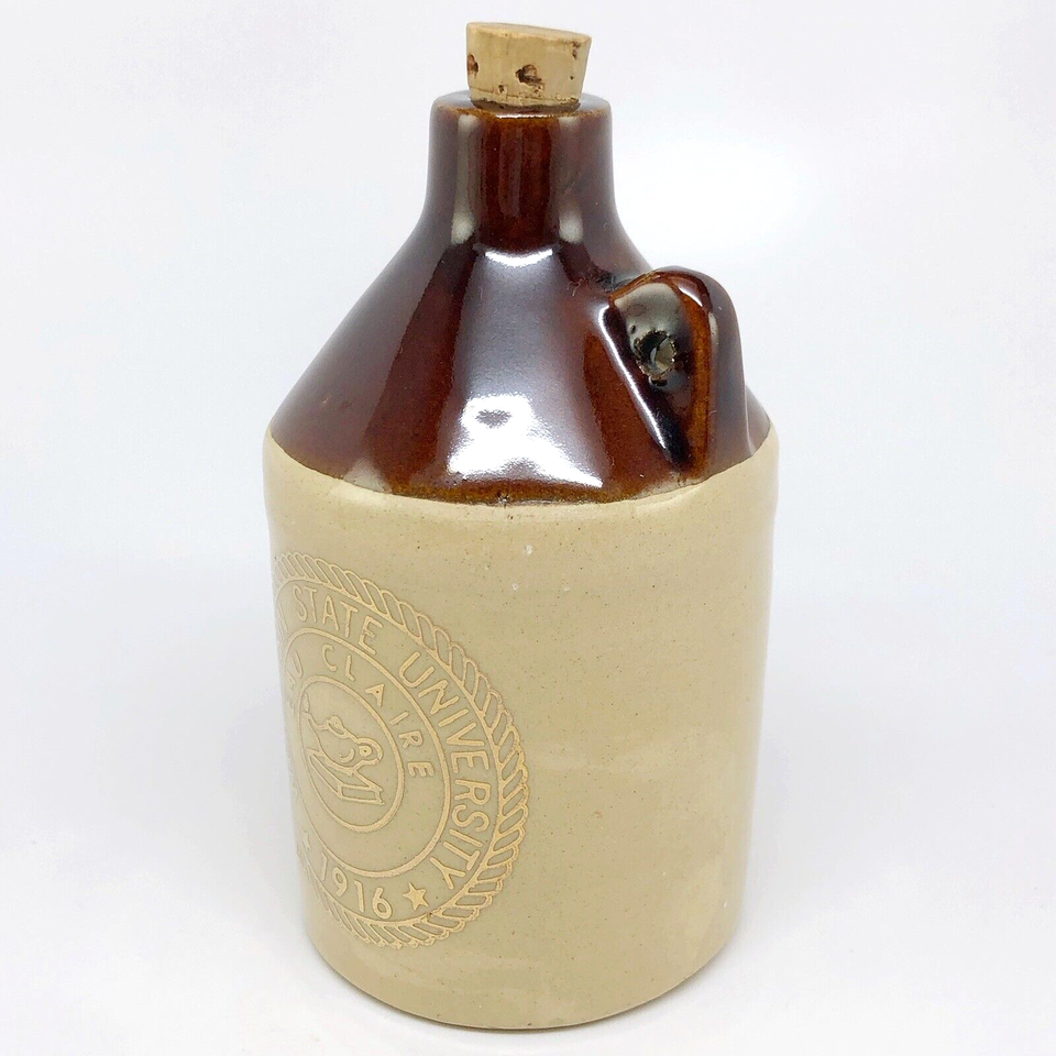 Wisconsin State University-Eau Claire Small Stoneware Jug Alma Mater ...