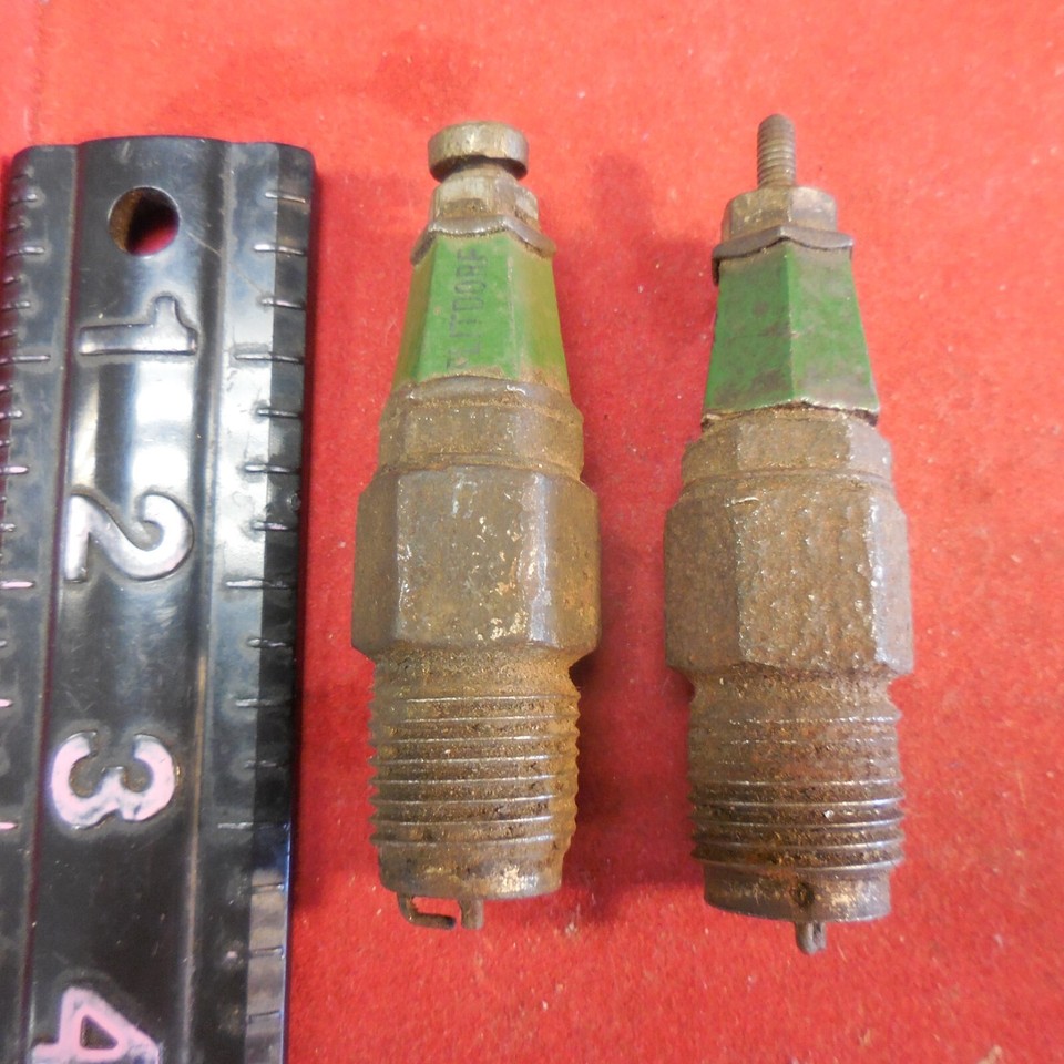 Rare 2 SPLITDORF Vintage Antique Motorcycle Spark Plugs Indian ...