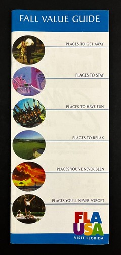 1998 Florida Fall Value Guide Tourist Lodging Food Coupons VTG Travel ...