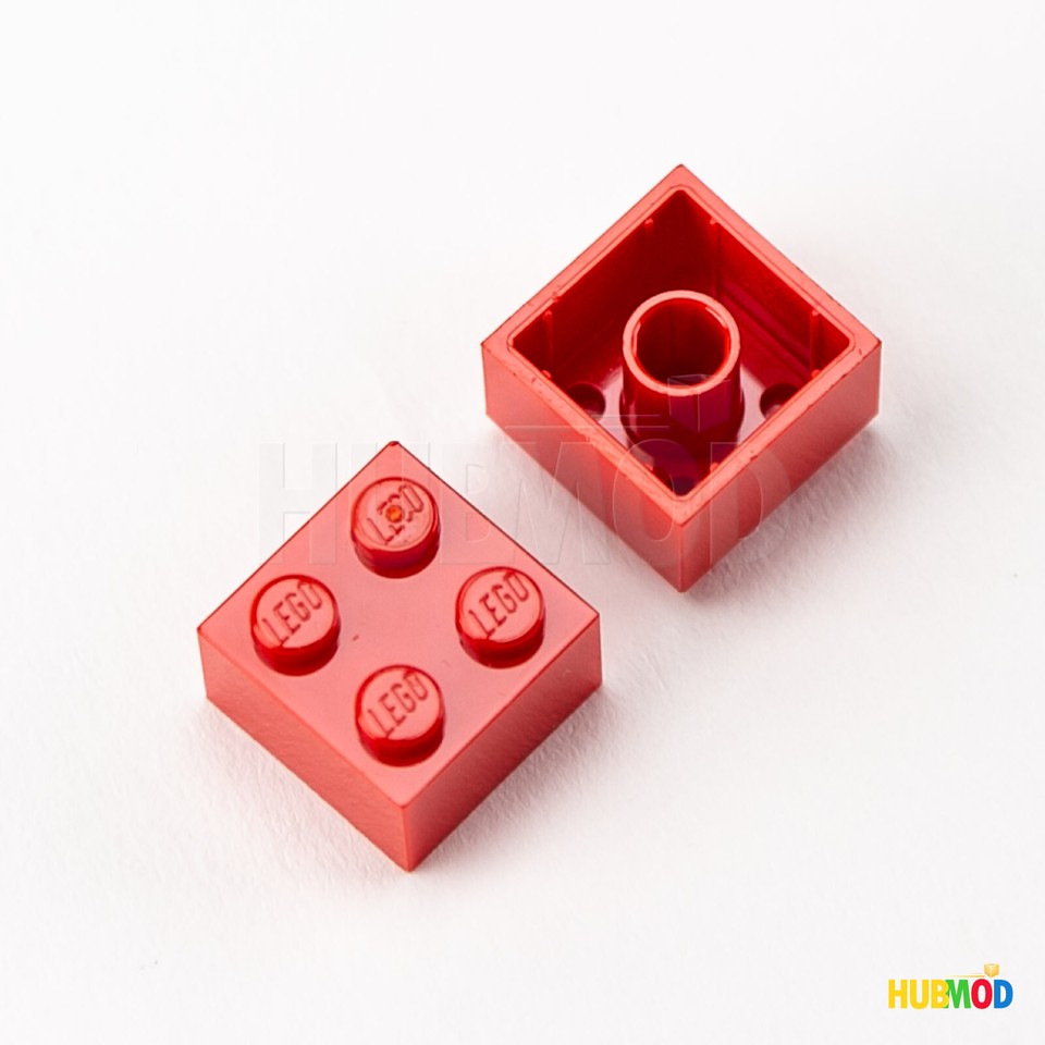 Lot of 10 Genuine LEGO Red 2x2 3003 Building Bricks Blocks Parts ...
