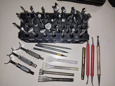 Leathercrafting Tools Stamps And Other Tools Stamps Are Craftool Brand ...