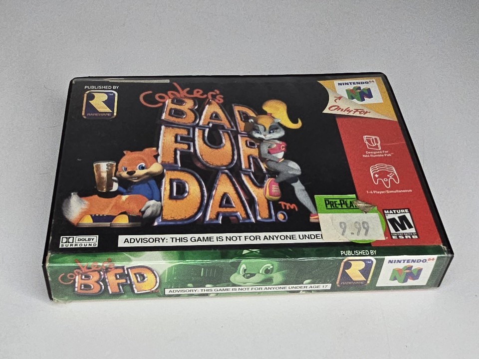 Conker’s Bad Fur Day Nintendo 64 N64 Manual Cartridge Clean | Box Cut ...