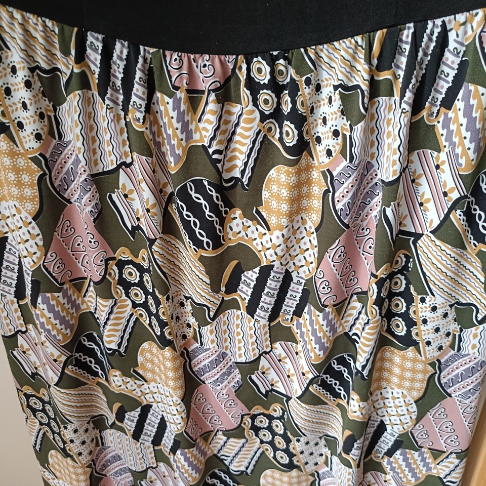 Leona Edmiston Ruby Womens Dress Size 1 Black AU 10 Stretch Loud Art Print | eBay Australia