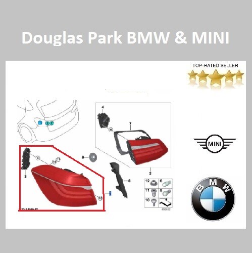 BMW Genuine Rear Right Outer Tail Light. 2 Series F46 Gran Tourer ...