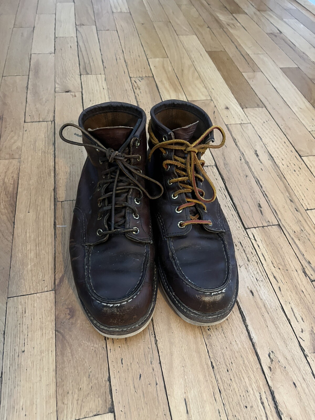 Red Wing 1907 Moc-Toe Boot, Size 9 - Brown Leather | eBay