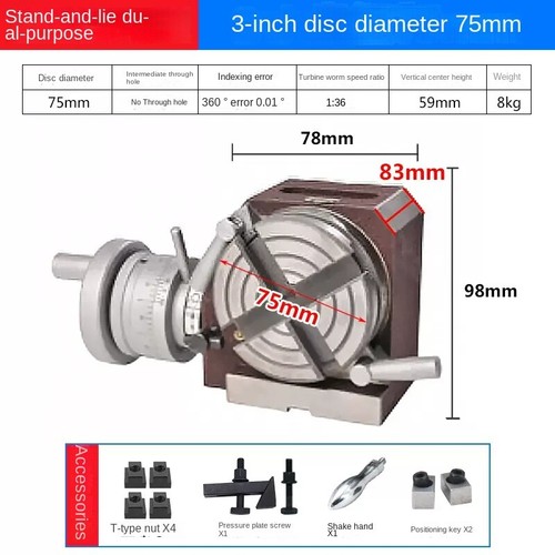 Vertical and Horizontal Milling Machine Horizontal Vertical Turntable ...
