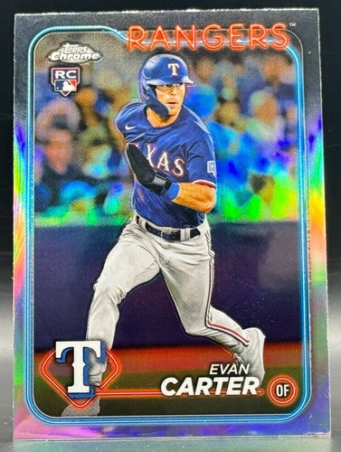 2024 Topps Chrome Refractor #136 Evan Carter ROOKIE CARD | eBay