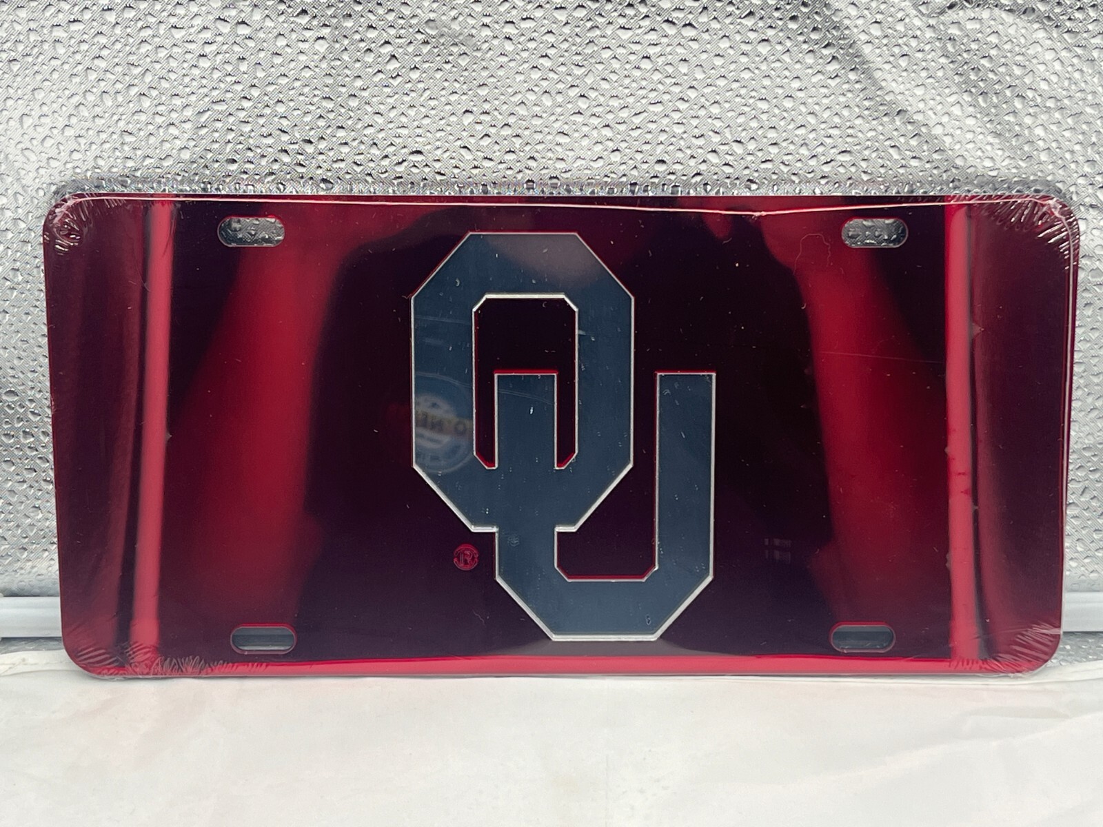 Oklahoma Sooners NCAA Red Mirrored Laser Cut License Plate Craftique | eBay