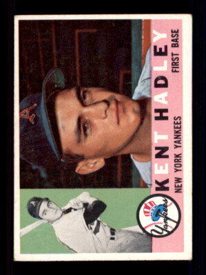 1960 Topps #102 Kent Hadley - Crease Free | eBay