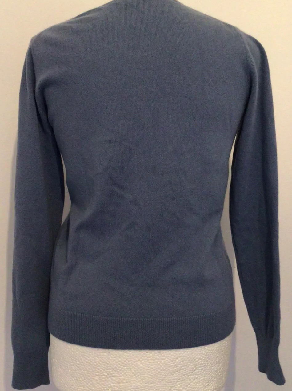UNIQLO - 100% Pure Cashmere Blue Jumper Size Small - Gem