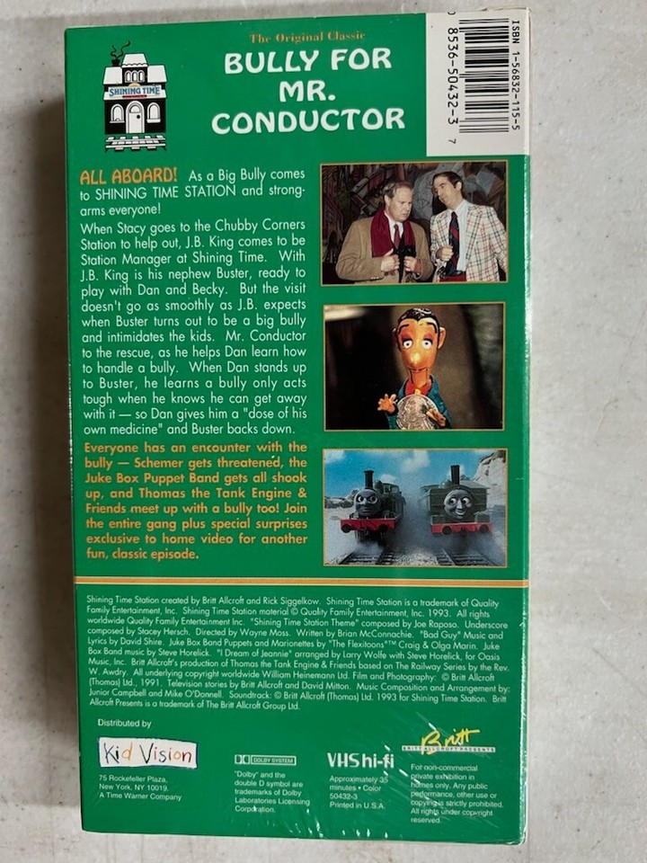 Shining Time Station Bully For Mr Conductor VHS 1993 BRAND NEW | eBay