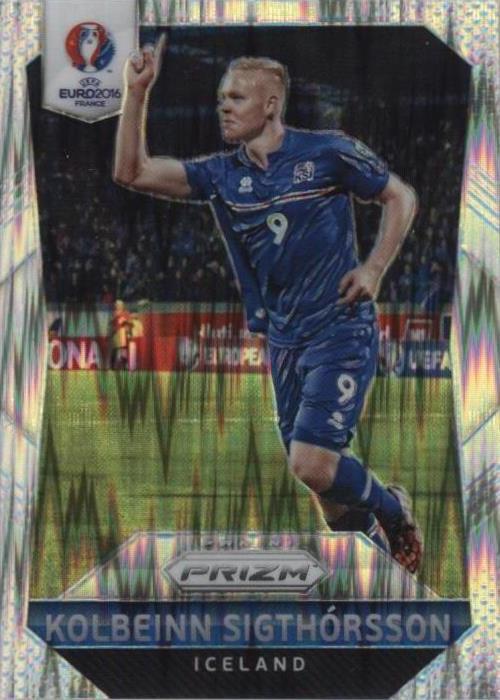 2016 Panini Prizm UEFA Euro - Kolbeinn Sigthorsson #110 Flash Prizm for ...