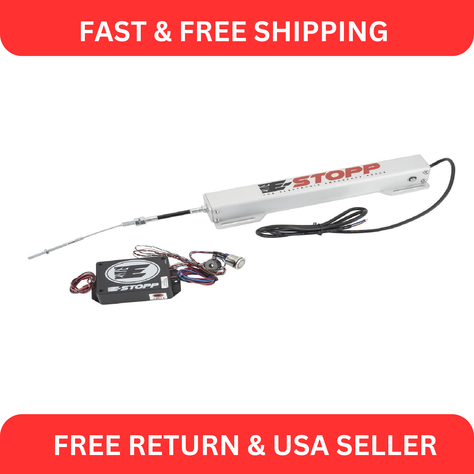 E-Stopp ESK001 Electric Emergency Brake Kit for Hotrods Streetrods ...