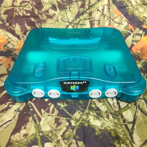 Ice Blue Nintendo 64 N64 USA Bundle with Controller TESTED CLEANED ...