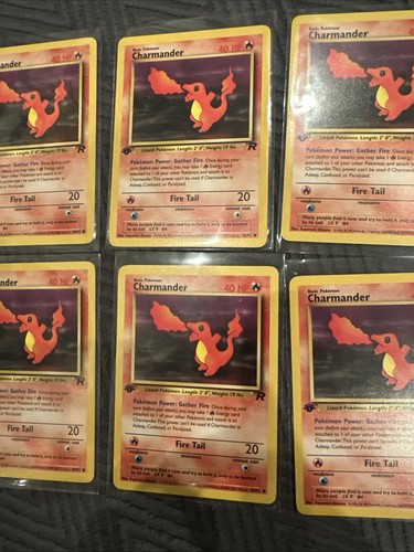 1st Edition Charmander 50/62 Set of 6 | eBay