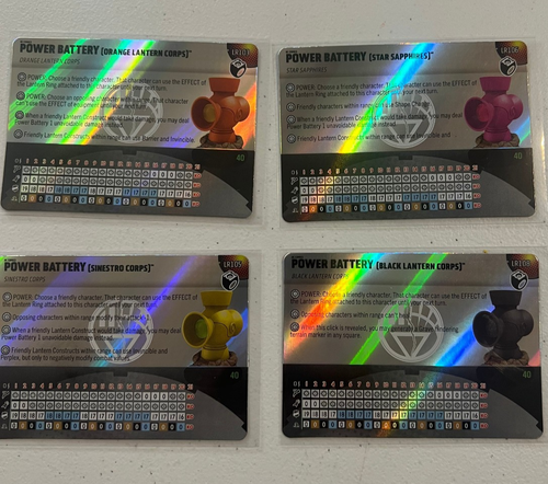 DC Heroclix Lantern Legacy Power Battery Legacy Card Lot of 4 | eBay