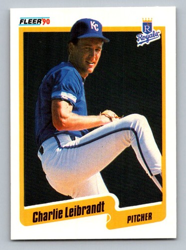 Charlie Leibrandt Pitcher Kansas City Royals Fleer 1990 Card 112 Sports ...