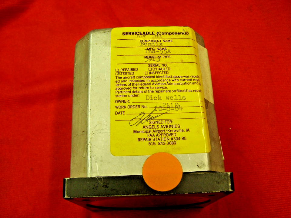 Cessna ARC MODEL R546E NDB RECEIVER W/ ARC ADF DISPLAY HEAD 41240-0001 ...