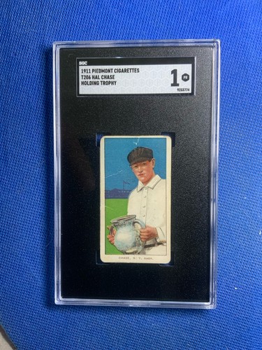 1909-11 T206 - Hal Chase Back Portrait, Holding Trophy (RC) for sale ...