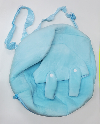 Blue Fuzzy Puffer Mini Toddler Backpack or Cosmetic Bag | eBay