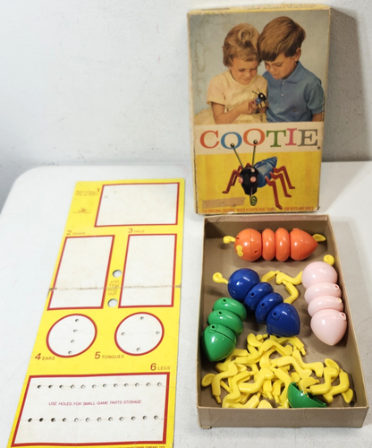 Vintage Schaper Cootie The Original Exciting Build A Cootie Bug Game | eBay