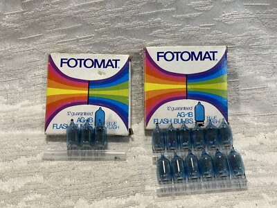 Group lot FOTOMAT AG-1B Blue Flash Bulbs ( fifteen Blue bulbs ...