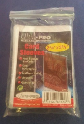 ULTRA PRO PLASTIC CARD PLASTIC STANDARD SIZE (****ONE PACK OF 100 ...