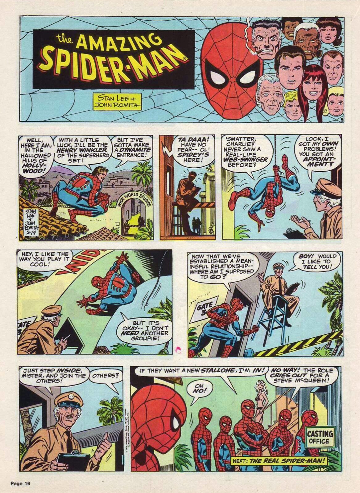 Spiderman Comic Page
