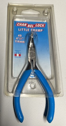 Channel Lock 49 Little Champ Curved Needle Nose Pliers USA New Rare ...