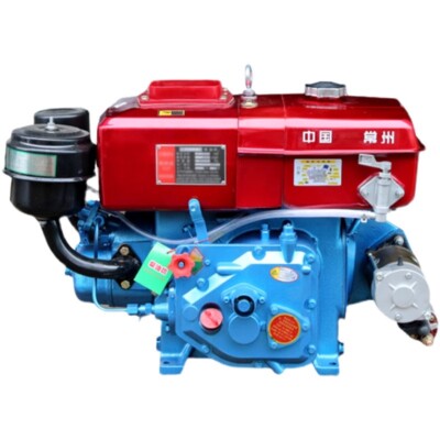 Single-cylinder Diesel Engine 175R Water-cooled 6/8 Hp Engine Electric ...