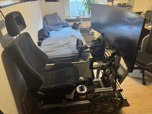 Sim Rig Racing Simulator Fanatec 49 Zoll Alu Rig Thrustmaster Renn ...