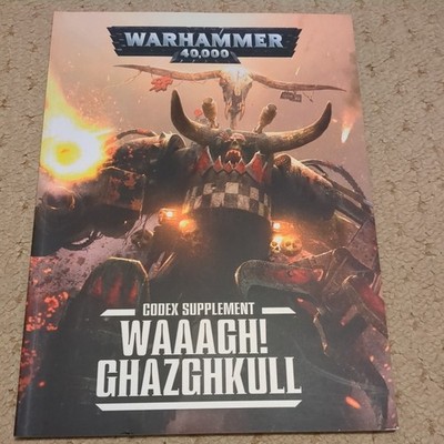 Codex Supplement Waaagh! Ghazghkull Orks Warhammer 40K English ...