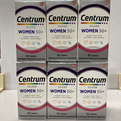 6 X Centrum Silver Multivitamins for Women 50+ Multimineral Supplement ...